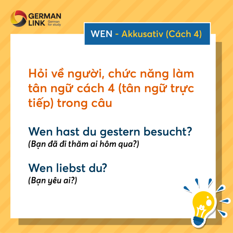 Phân biệt từ để hỏi wer, wen, wem, wessen - Germanlink