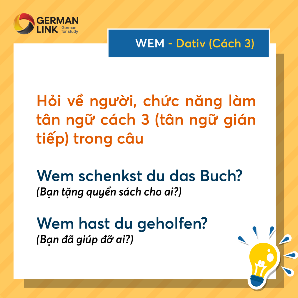 Phân biệt từ để hỏi wer, wen, wem, wessen - Germanlink