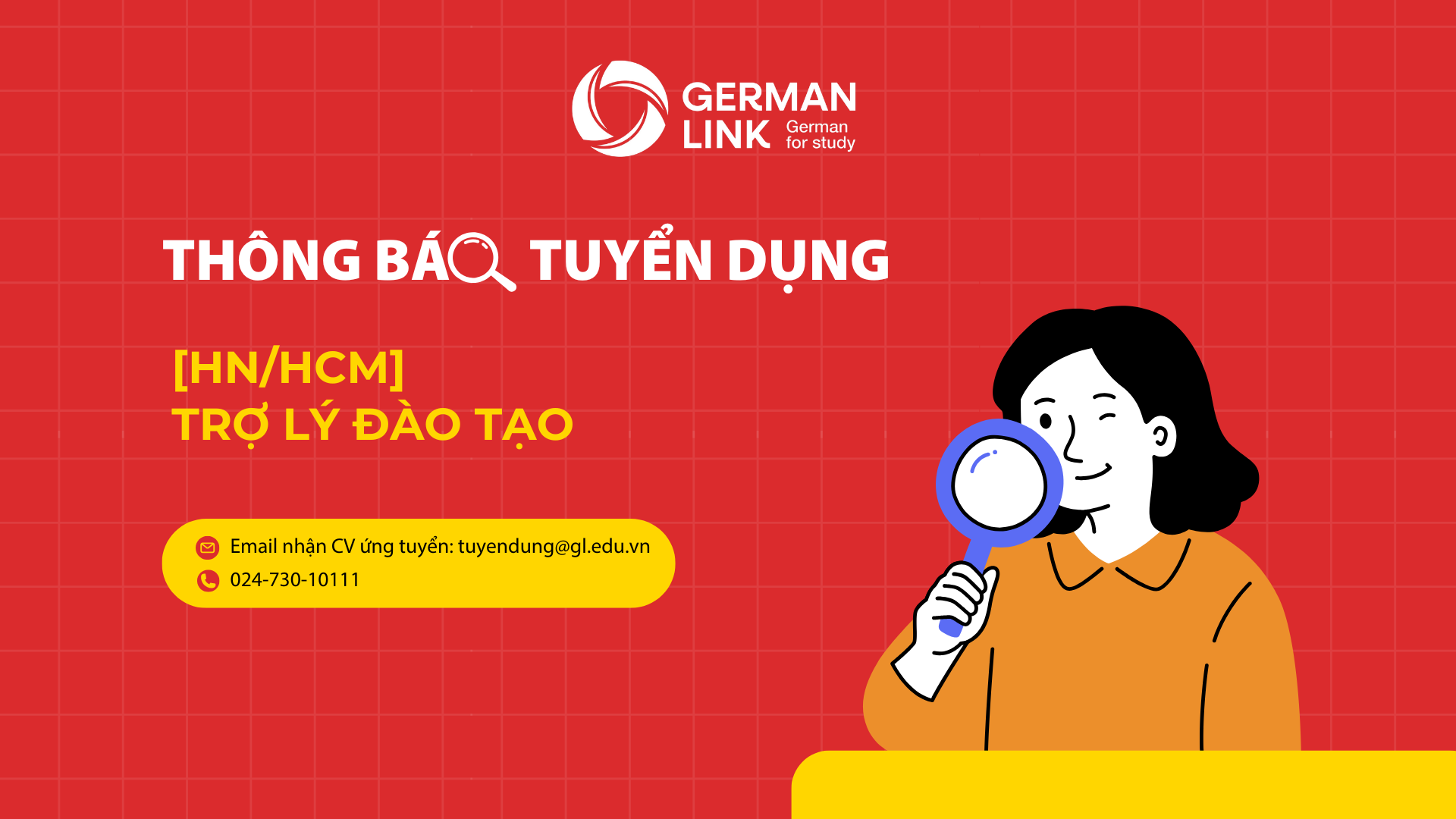 [HN/HCMC] TRỢ LÝ ĐÀO TẠO - Germanlink